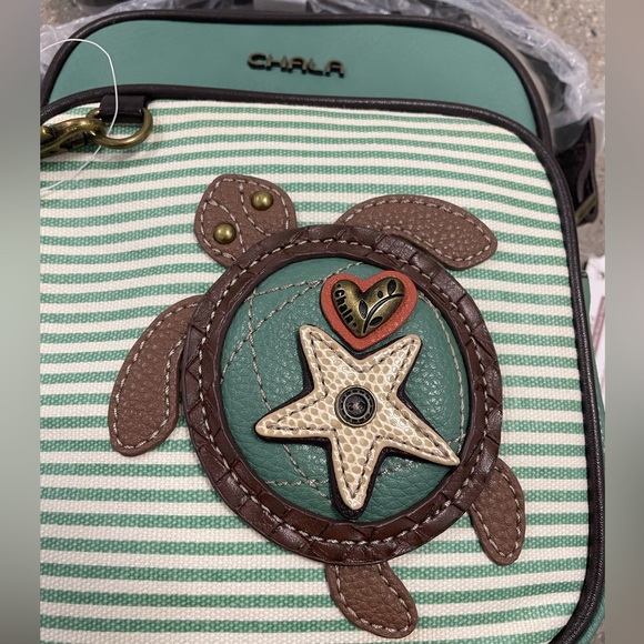Chala | Bags | Nwt Chala Sea Turtle Crossbody Bag Purse Pebbled Leather ...